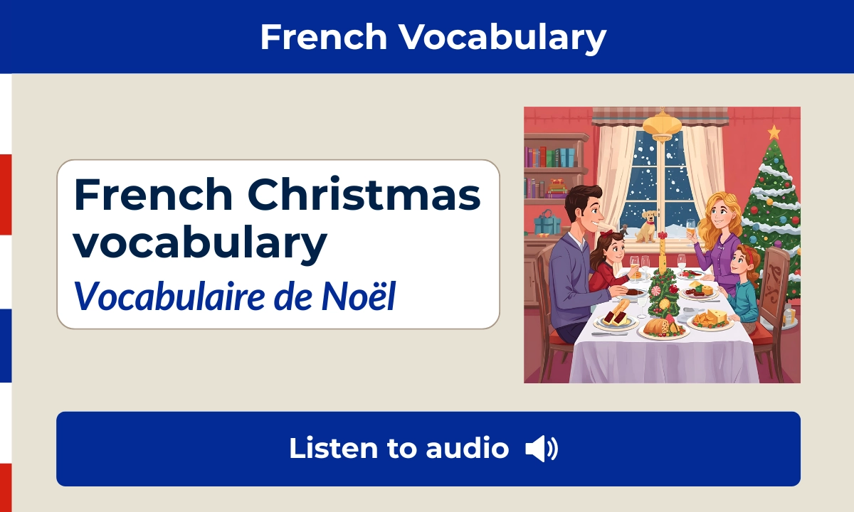 French Christmas Vocabulary — Complete Word List with Audio