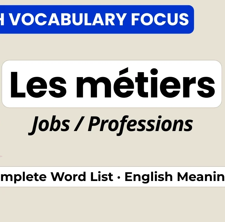French Jobs Vocabulary — Complete List of Professions in French