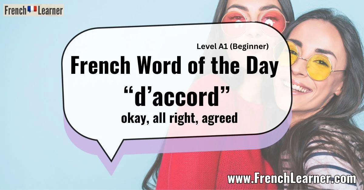 D'accord: French Word for Okay, Agreed & More Explained