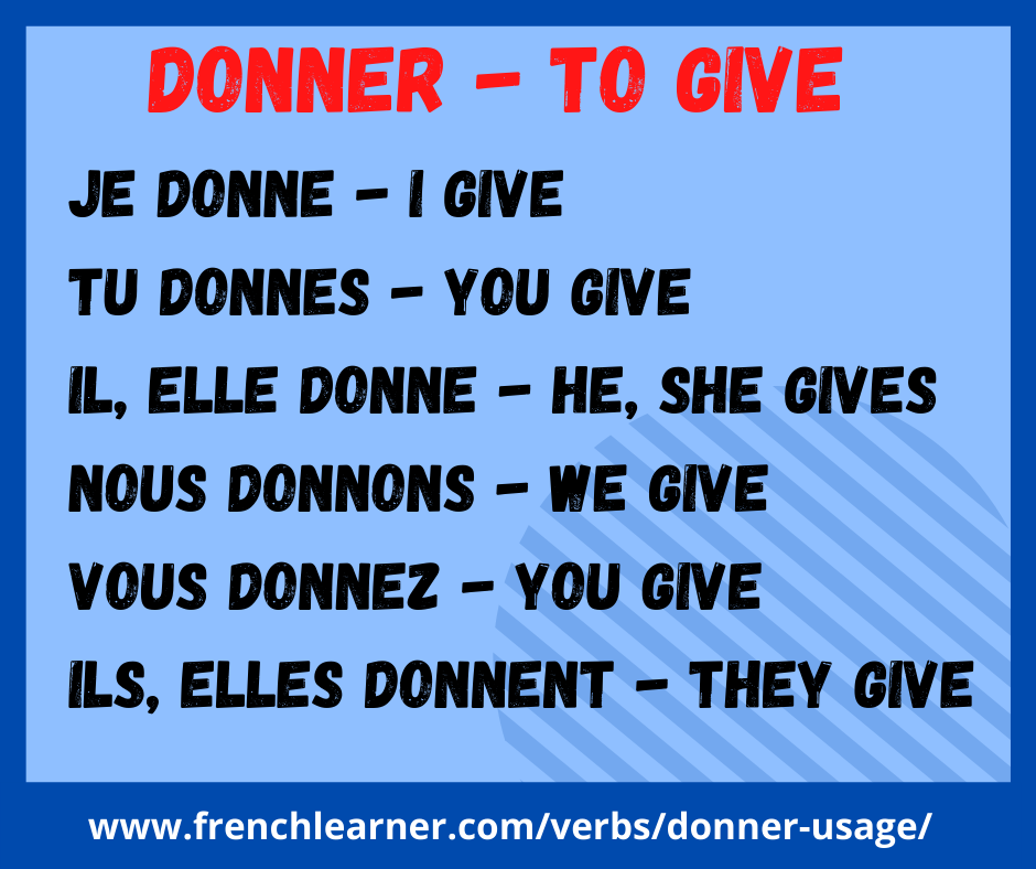 Donner Usage Example Sentences