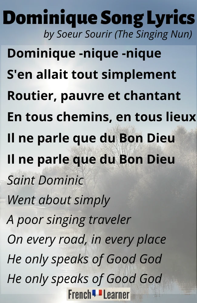 Dominique by The Singing Nun (Sœur Sourire) Lyrics