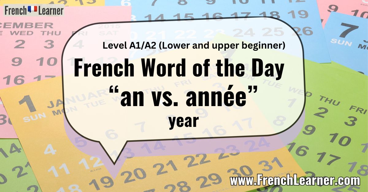 An vs. Année: Understanding "Year" in French
