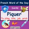 Piquer - To Sting, bite, jab | FrenchLearner Word of the Day