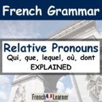 Relative Pronouns | FrenchLearner