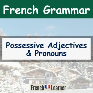 Possessive Adjectives & Pronouns | FrenchLearner Grammar
