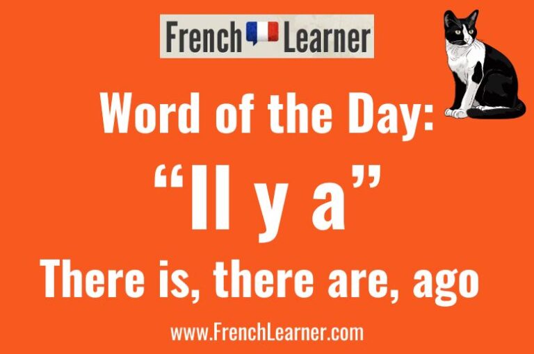 Il y a (There is, there are, ago) - French Expression