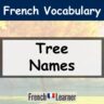 French Tree Names | FrenchLearner Vocabulary