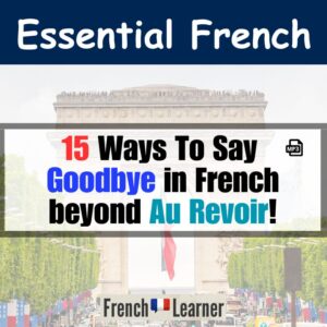 15 Ways To Say Goodbye In French | Frenchlearner.com