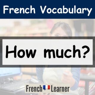 "How much? in French | FrenchLearner Vocabulary Lessons