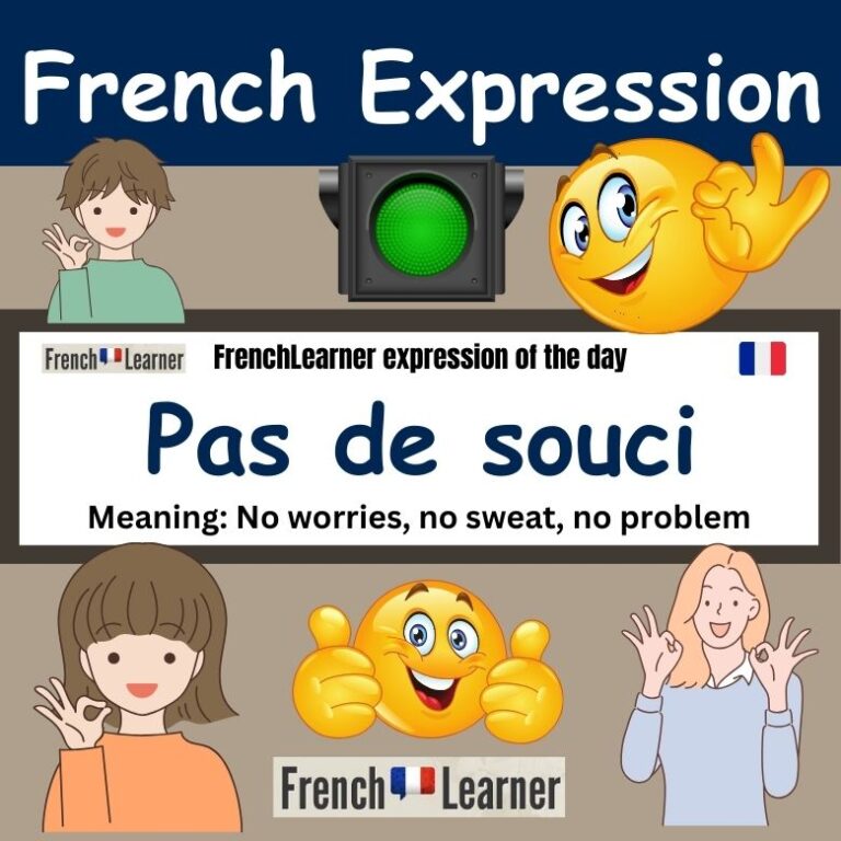 Pas de souci (No worries) - French Expression