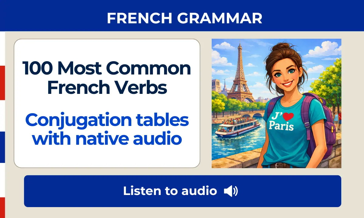 100 Most Common French Verbs | FrenchLearner