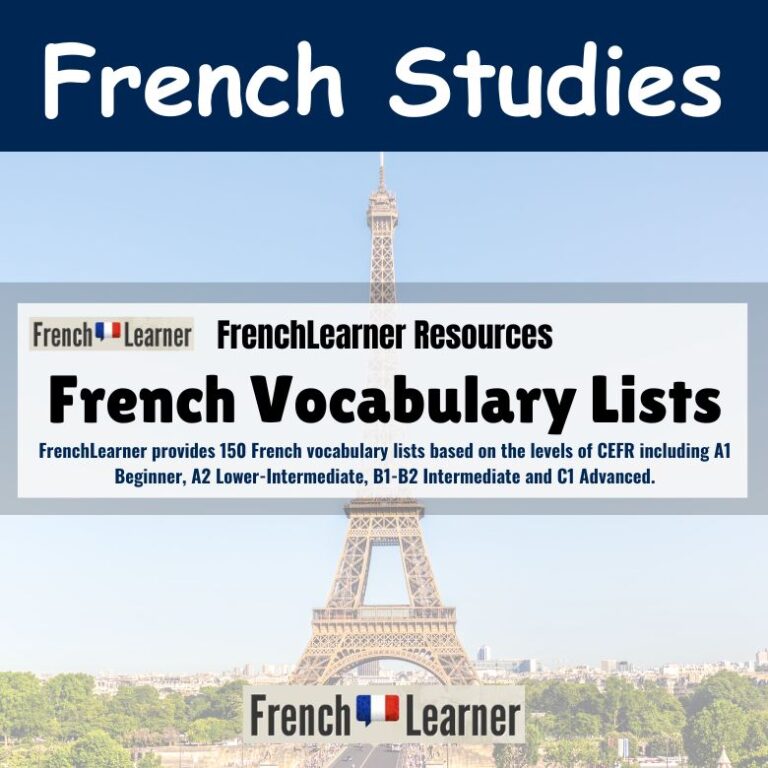 Learn French Vocabulary: Words, Phrases & Lists | FrenchLearner.com Learn French Vocabulary: Words, Phrases & Lists | FrenchLearner.com