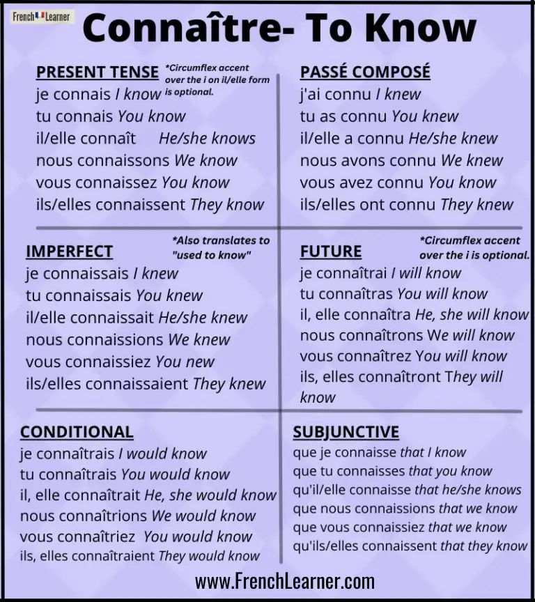Connaître Conjugation in French: All Forms & Meanings Explained