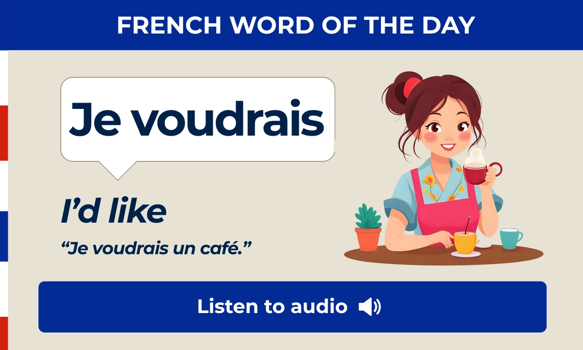Je voudrais — Meaning, Pronunciation, and Examples in French