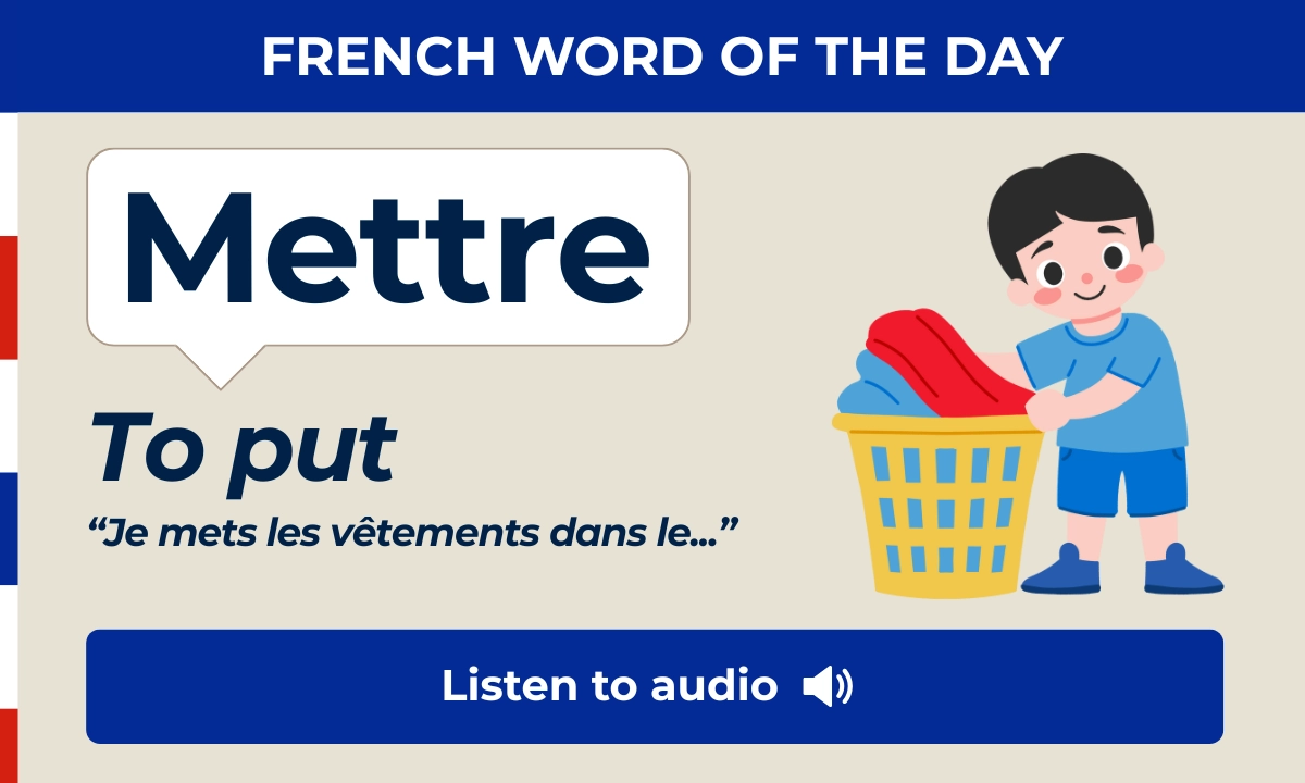 Mettre in French — To Put, To Put On, Everyday Meanings
