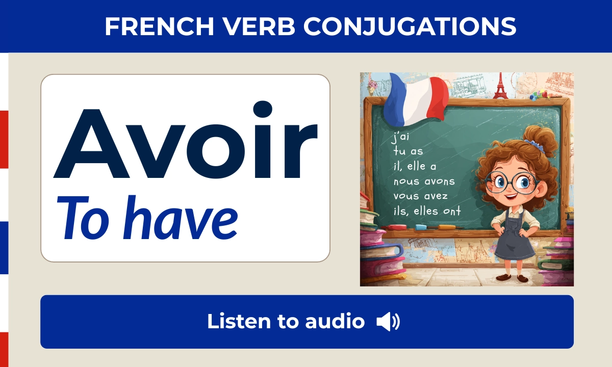 Avoir Conjugation: Charts, All Tenses, & Native French Audio