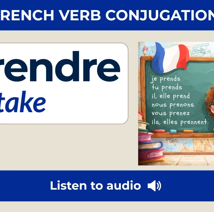 Prendre Conjugation in French — Charts, Tables & Audio