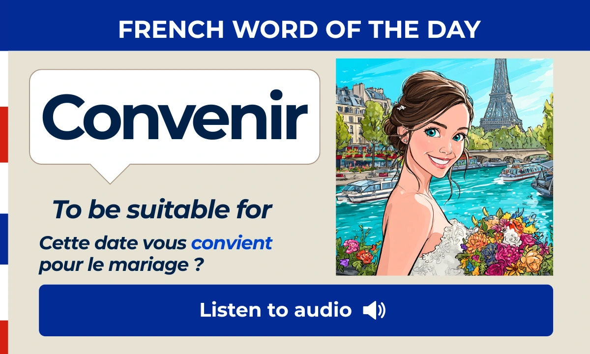 Convenir — Meaning, Pronunciation, and Examples in French
