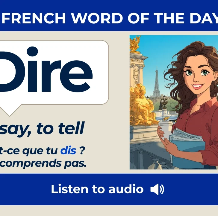 Dire — Meaning, Pronunciation, and Examples in French