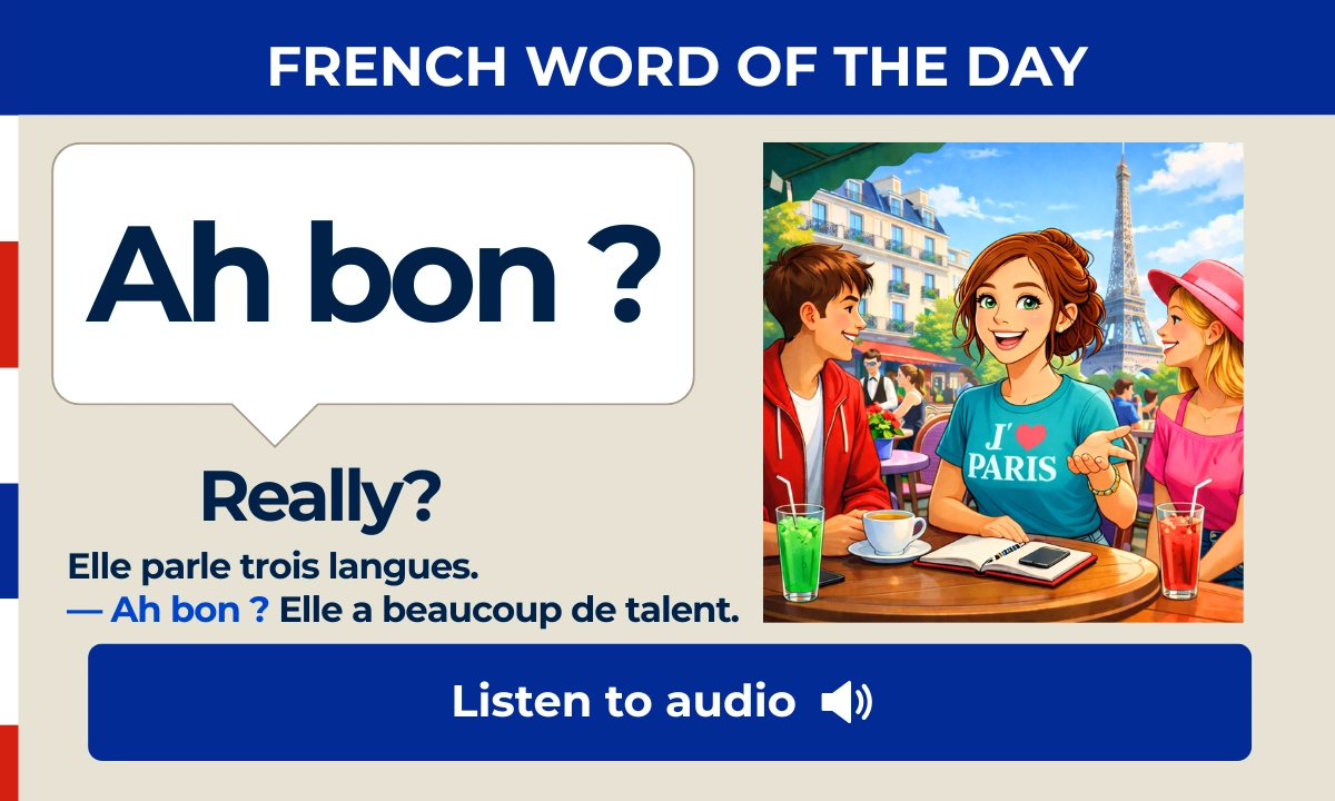 Ah bon — Meaning, Pronunciation, and Examples in French