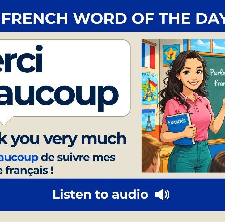 Merci beaucoup — Meaning, Pronunciation, and Examples in French