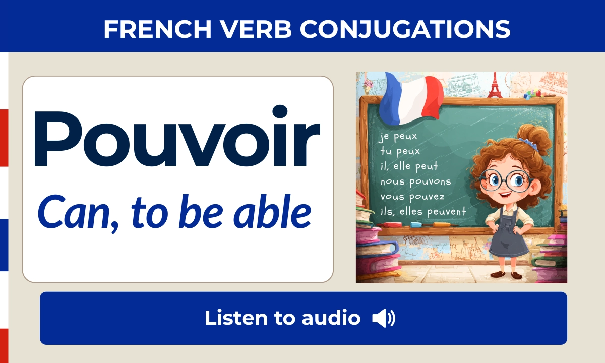 Pouvoir Conjugation: Charts, Native Audio & Interactive Quiz